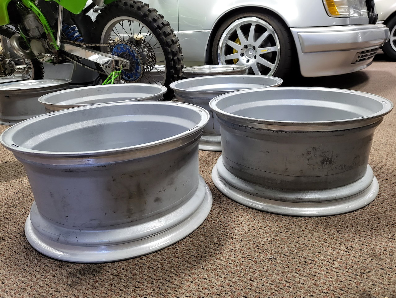 SOLD - 18" staggered Monoblocks, W210 E55, BaT auction ( Cincinnati, OH ...