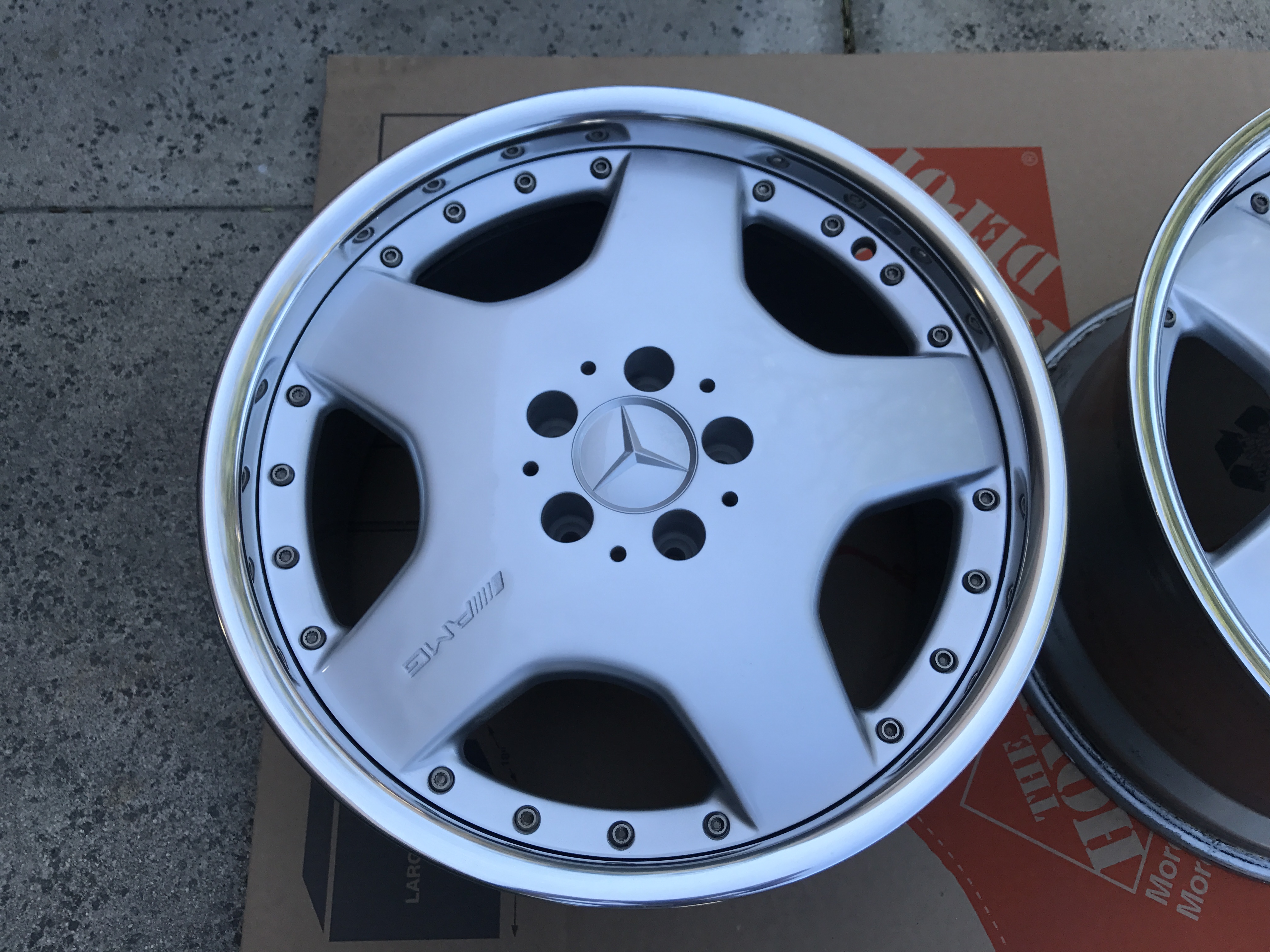 SOLD - 18" SL BBS / AMG 2 Piece Monoblock Wheels Staggered 8.5 and 10 ...