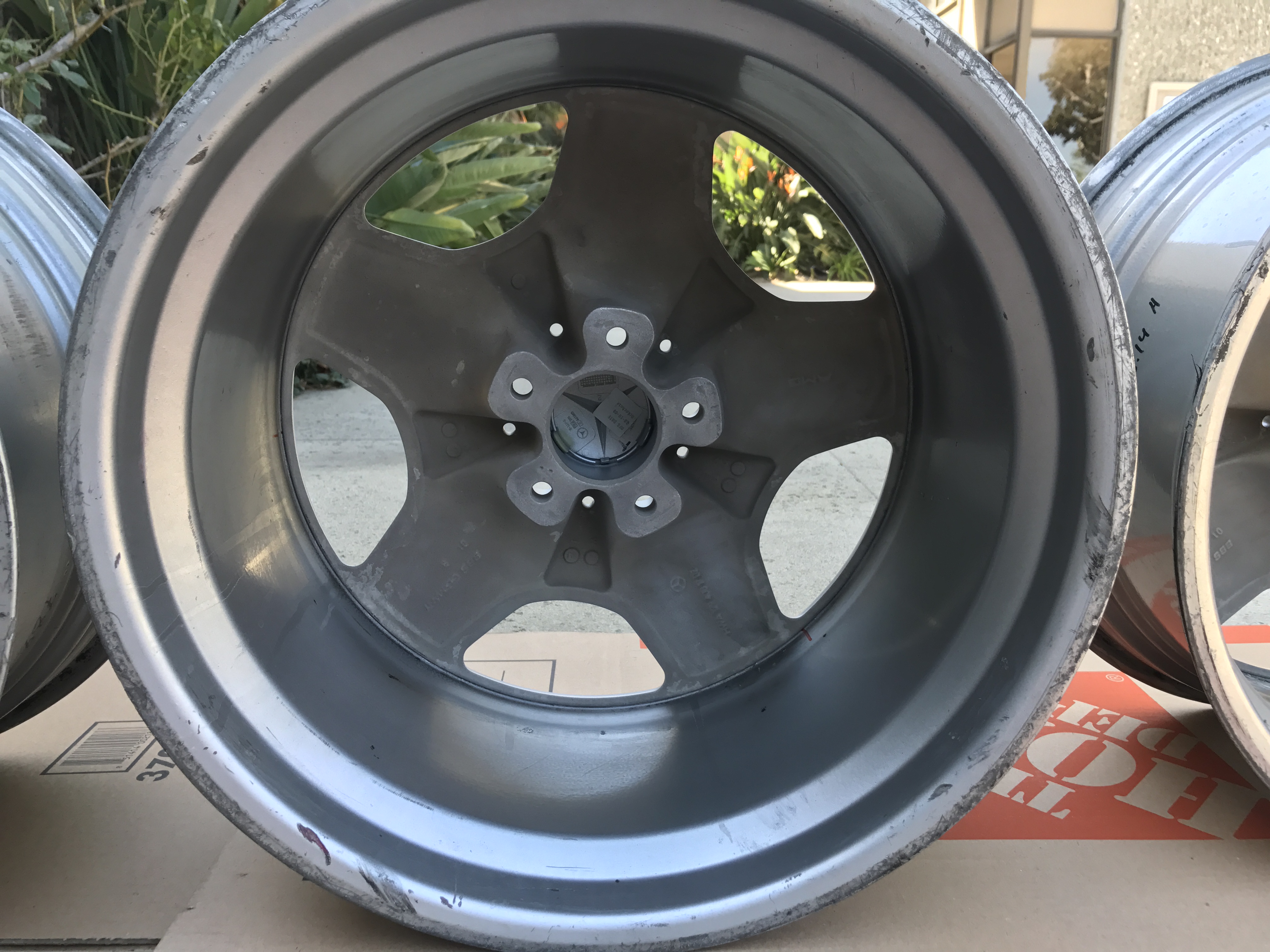 SOLD - 18" SL BBS / AMG 2 Piece Monoblock Wheels Staggered 8.5 and 10 ...
