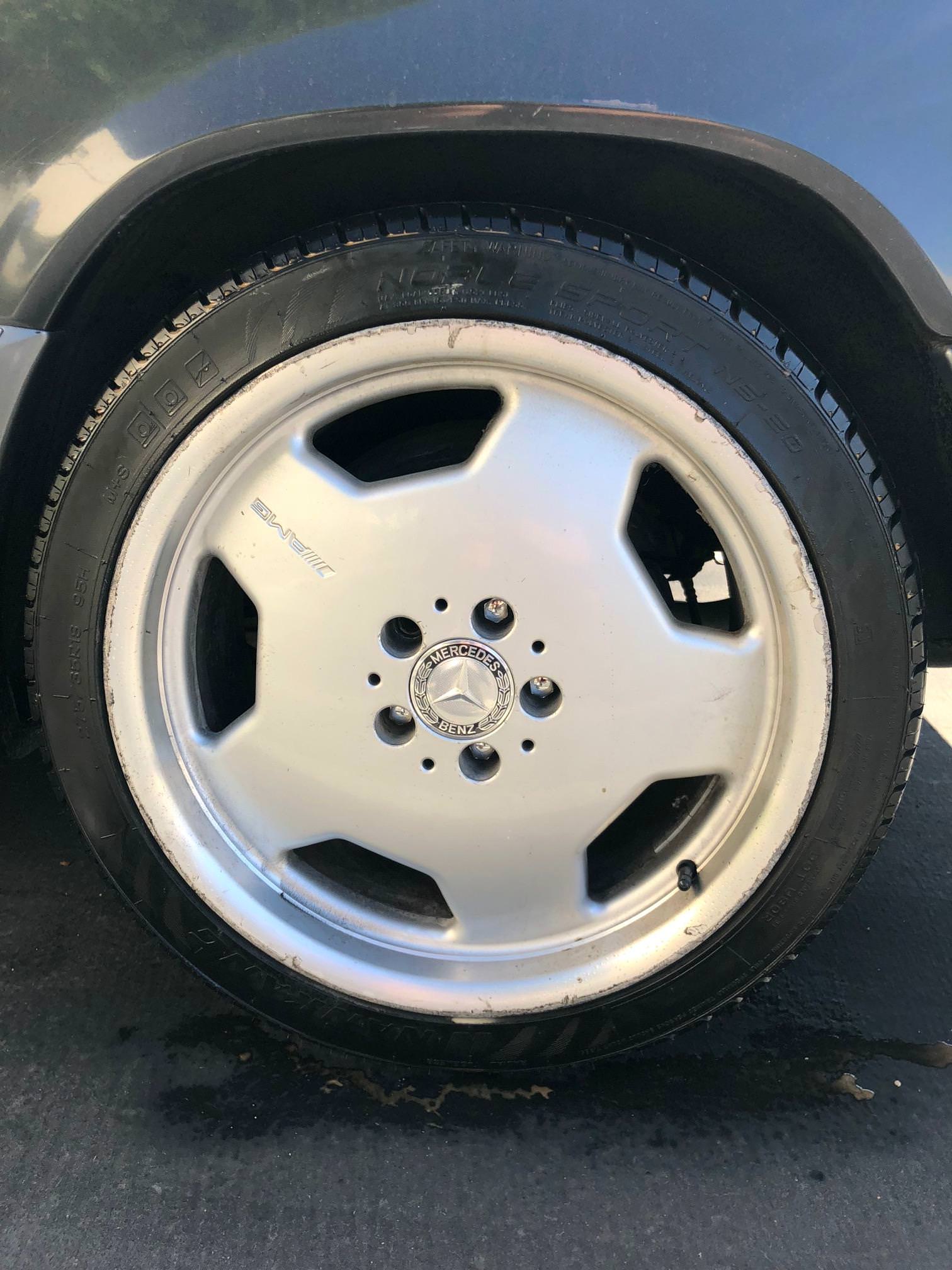 SOLD - SOLD: W210 staggered AMG Monoblock II wheels 18x8 and 18x9 with ...